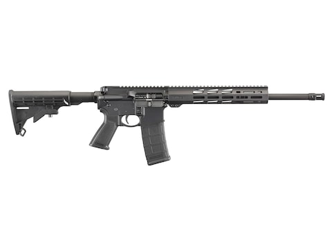 Ruger AR556 Rifle 5.56x45mm NATO Matte Black Oxide 16 Barrel Black