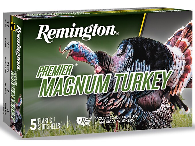 Remington Premier Mag Turkey Ammo 12 Ga 3 2oz #6 Copper Plated Shot