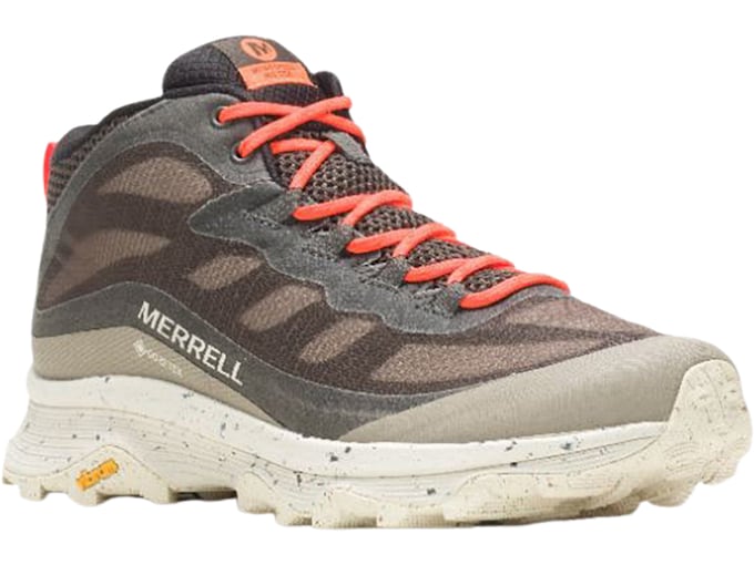 Merrell Moab Speed Mid GTX Hiking Shoes Rubber/ Synthetic Falcon Men's