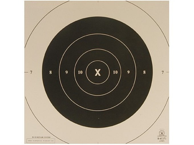 NRA Official Pistol Targets Repair Center B-6C 50 Yard Slow Fire