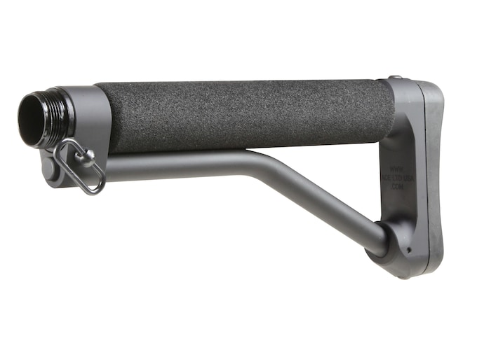 ACE Skeleton Stock 9.9 Overall Length AR-15 LR-308 Aluminum Black