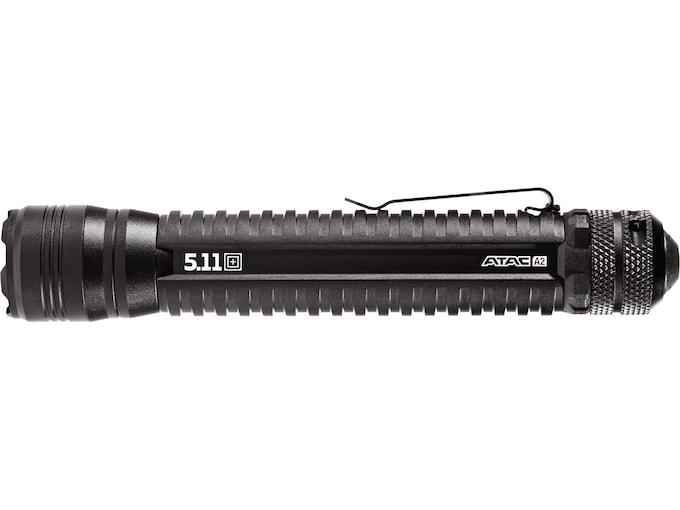 5.11 ATAC A2 LED Tactical Flashlight Hi/Lo/Strobe Aluminum Black