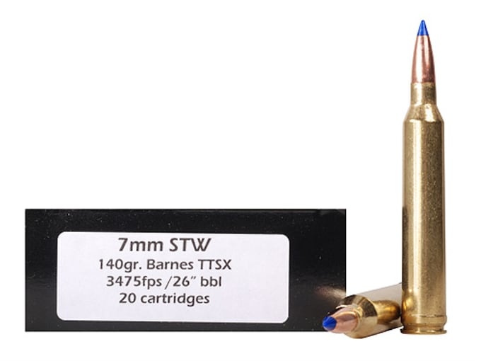 DoubleTap Ammo 7mm STW 140 Grain Barnes TTSX Polymer Tipped Spitzer