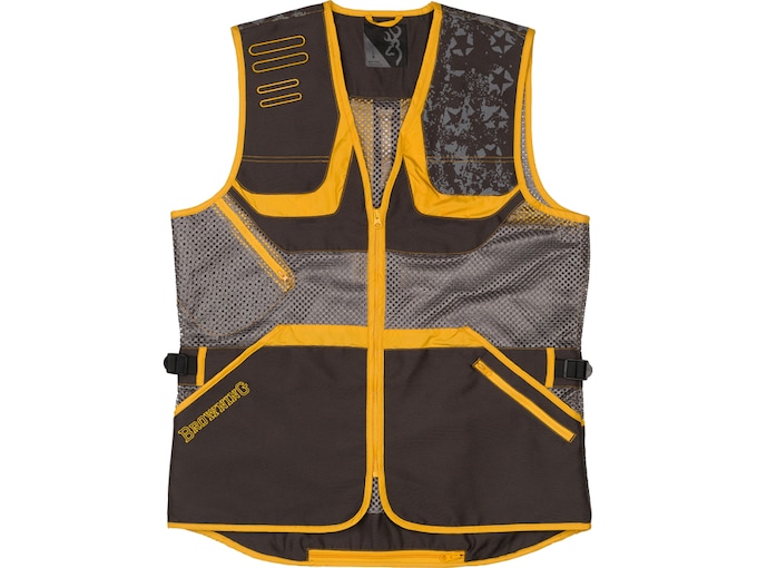 Browning Men's Team Browning Shooting Vest Right Hand Polyester Black