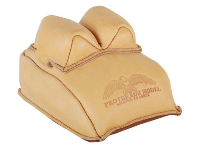 Protektor Bunny Ear Rear Shooting Rest Bag Leather Tan Filled