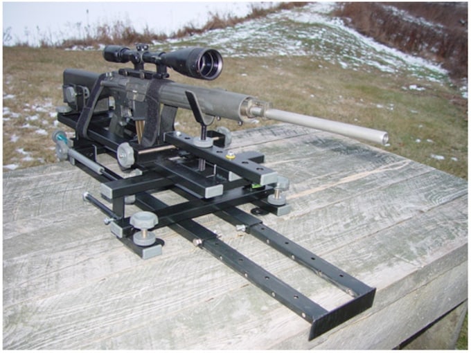 HySkore Black Gun Machine Shooting Rest