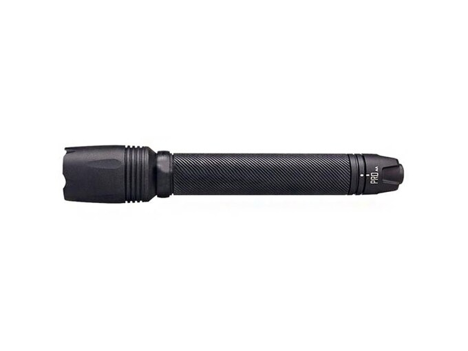ASP Pro AA Flashlight LED 2 Lithium AA Batteries Aluminum Black