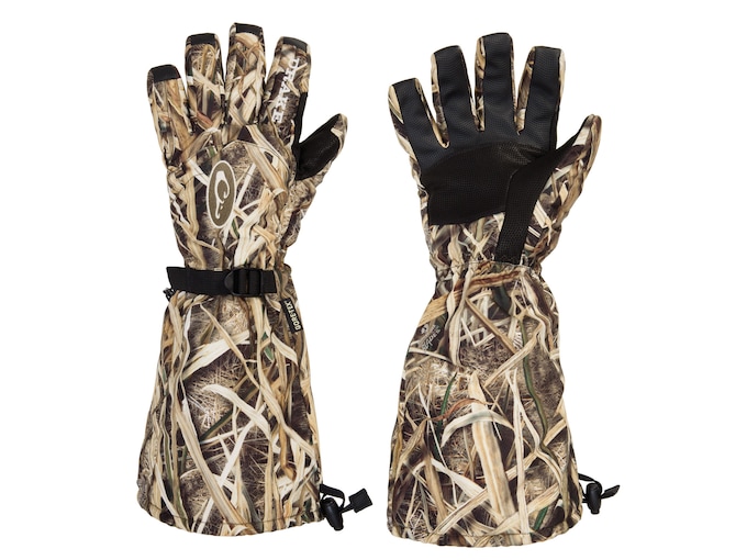 Drake Double Duty Waterproof Decoy Gloves Polyester Mossy Oak
