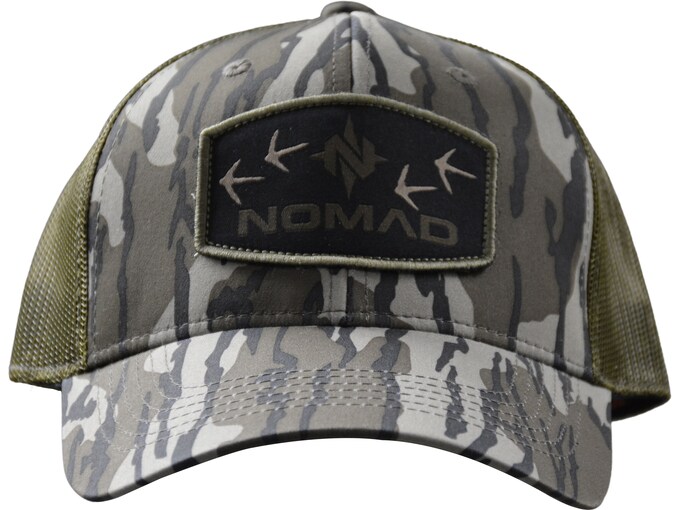 Nomad Camo Turkey Trucker Cap Mossy Oak Bottomland