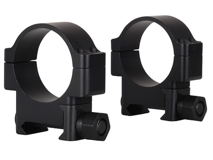 TPS 30mm HRT Weaver-Style 7075 Aluminum Rings Matte Low