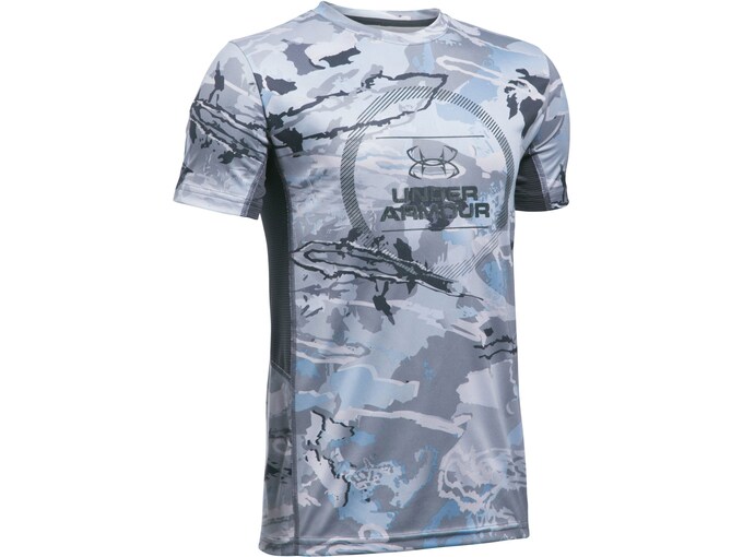 Under Armour Youth UA Fish Hunter Tech Shirt Short Sleeve Polyester