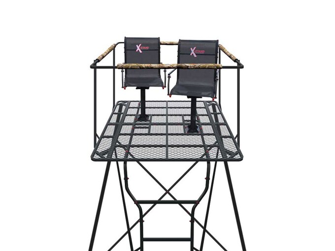X-Stand The Kingpin Ground Blind Tower Kit Steel Black