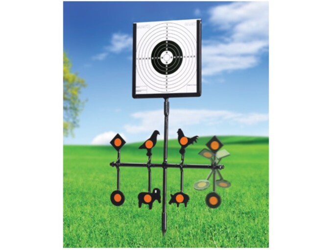 Gamo Spinner Deluxe Swinging Air Gun Target Stand Steel Black