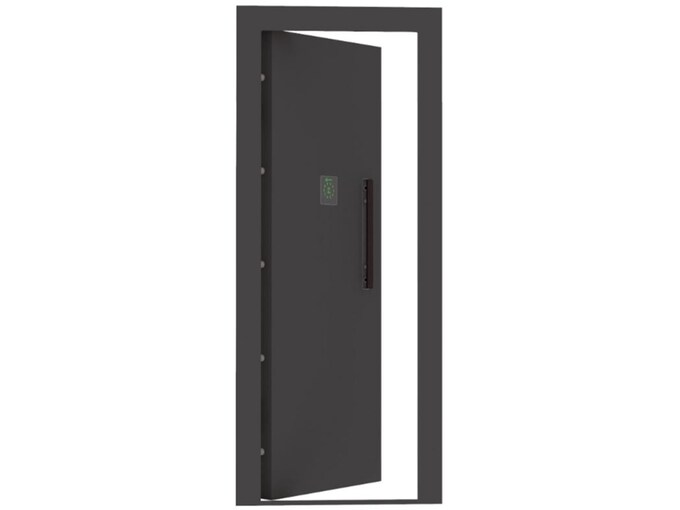 Lockdown Bunker Vault Door Swing 36x80 Left Hand Digital Lock Black