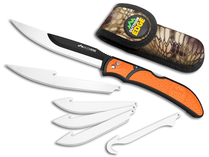 Outdoor Edge Razorbone Folding Knife 3.5 Drop Point 420-J2 Stainless