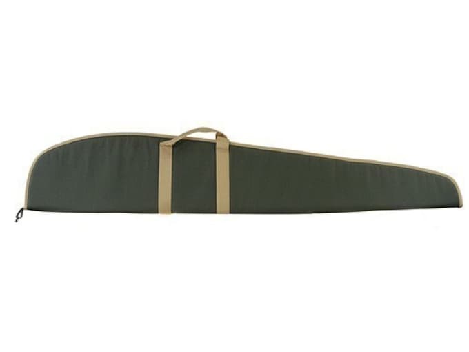Hunter Scoped Rifle Gun Case 50 Nylon Green Khaki Trim