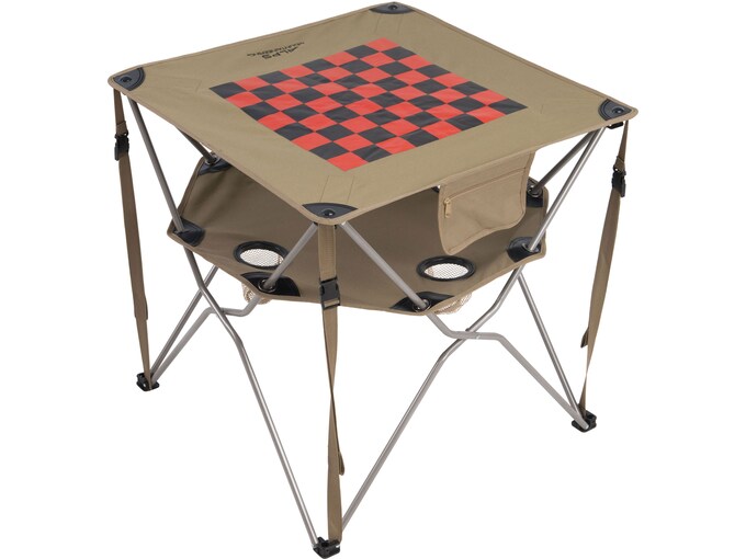 ALPS Mountaineering Eclipse Camp Table Aluminum Khaki Checkerboard