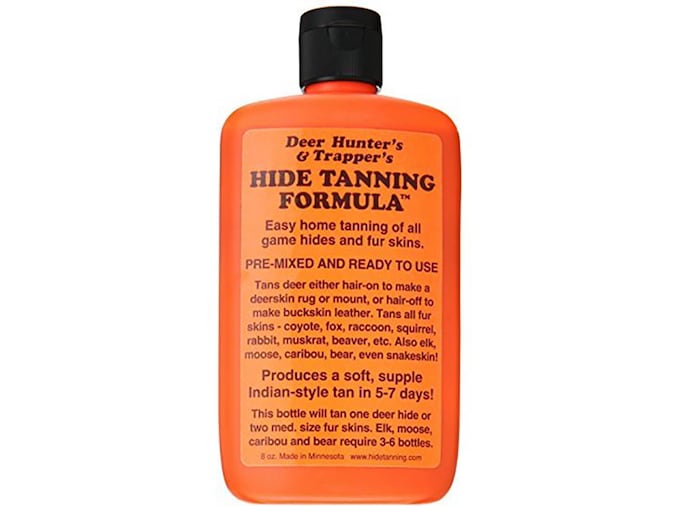 Deer Hunter's & Trapper's Hide Tanning Formula 8oz Bottle