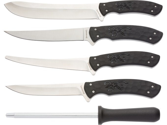 Browning Primal Fish & Game Butcher Kit 8Cr13MoV Blades Rubber