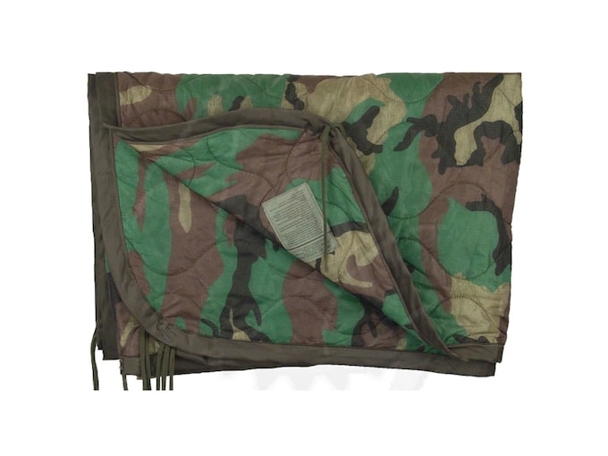 Military Surplus Poncho Liner Grade 1 Woodland Camo