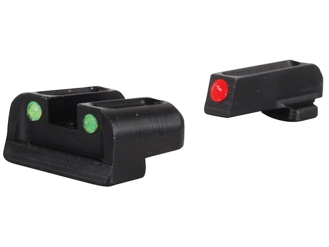 TRUGLO Fiber Optic Sight Set Springfield XD XDM Steel Fiber Optic Red