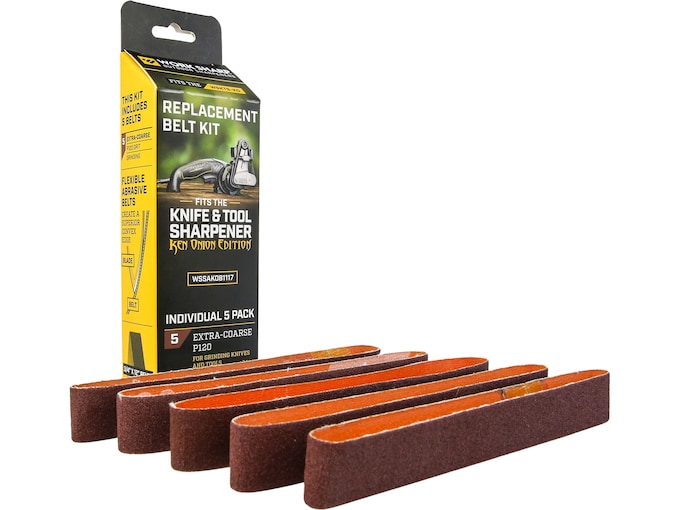 Work Sharp Extra Coarse P120 Grit Belt Accessory Kit Ken Onion Edition