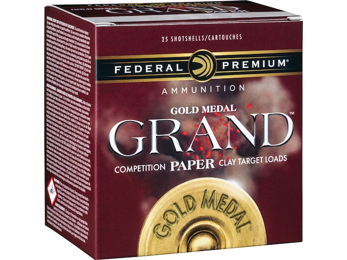 Federal Premium Gold Medal Grand Paper Ammo 12 Ga 2-3/4 1-1/8oz #7-1/2