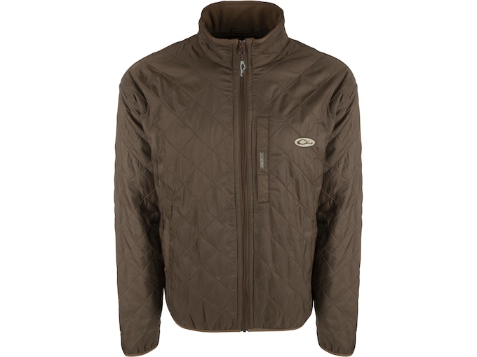 Drake Men's Delta Quilted Fleece Lined Jacket Olive XL