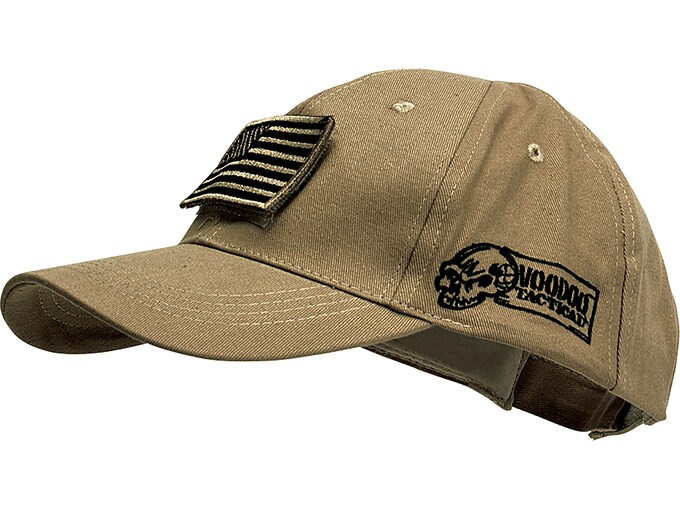 Voodoo Tactical Cap Removable Flag Patch Poplin Olive Drab