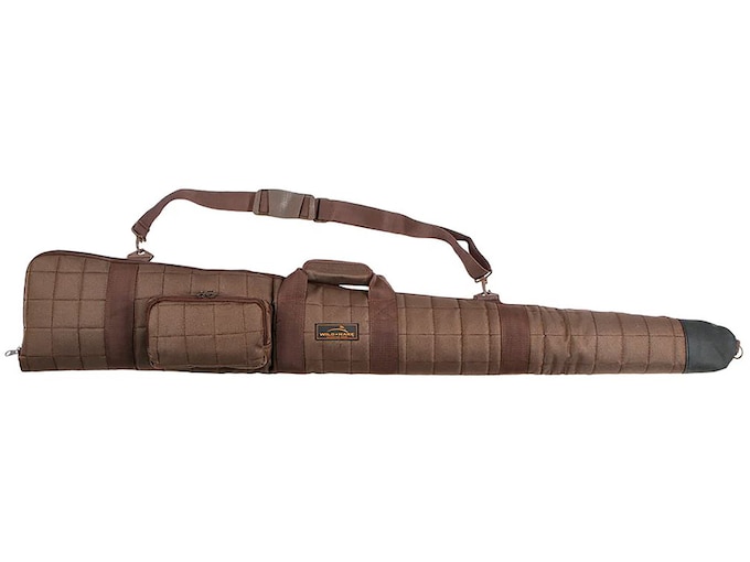 Wild Hare Premium Zippered Shotgun Case 52 Nylon Hedgetweed Brown