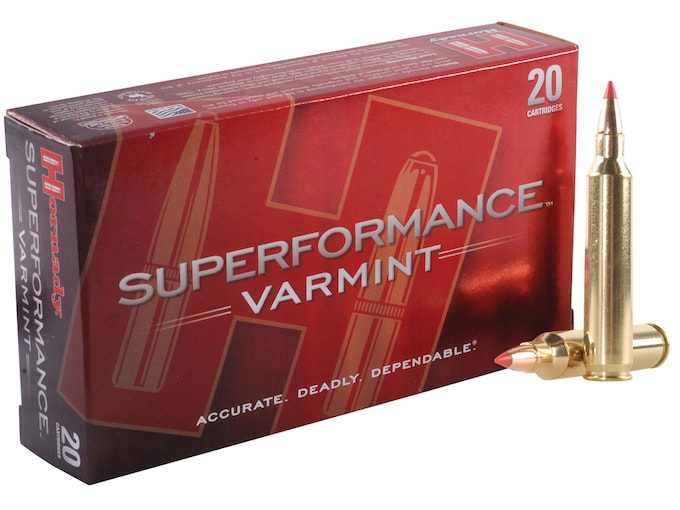 Hornady Superformance Varmint Ammo 204 Ruger 32 Grain V-MAX Polymer