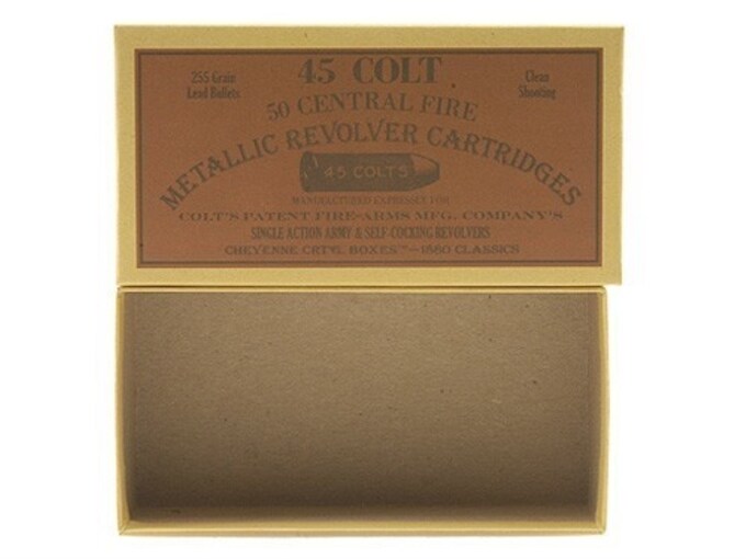 Cheyenne Pioneer Cartridge Box 45 Colt (Long Colt) Chipboard 5PK