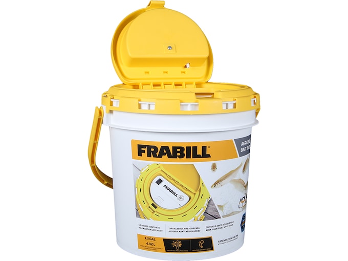 Frabill Bait Bucket Integrated Lid Aerator