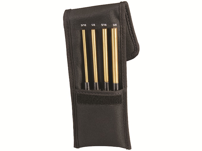 Starrett Drive Pin Punch Set 4-Piece Brass