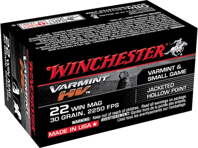 Winchester Ammo 22 Winchester Mag Rimfire (WMR) 30 Grain Jacketed