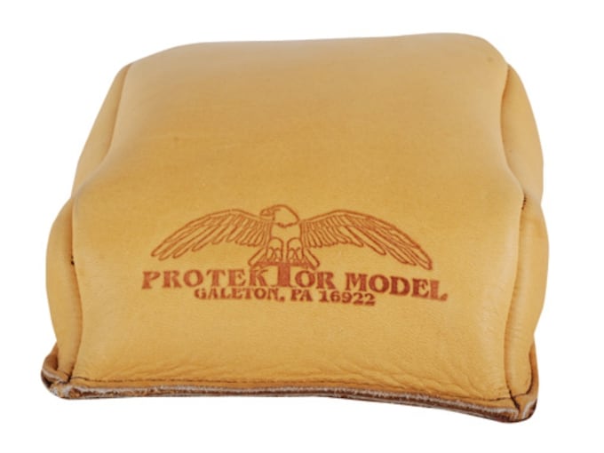 Protektor Standard Rear Shooting Rest Bag Leather Tan Filled