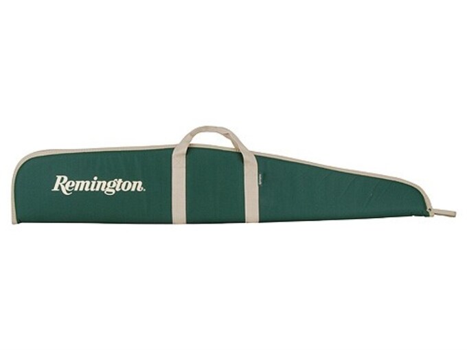 Remington Scoped Rifle Gun Case 46 Nylon Green Tan Trim