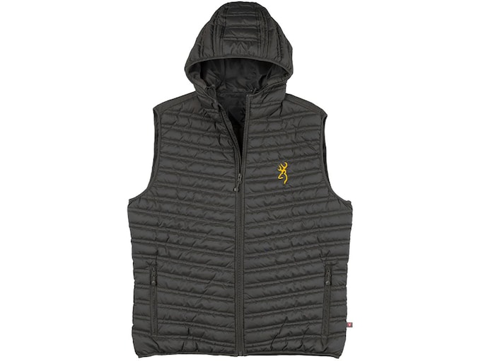 Browning Men's Packable Puffer Hooded Vest Major Brown XL