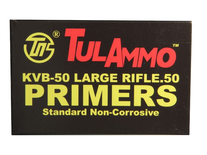 TulAmmo 50 BMG Primers Case of 1250 (5 Trays of 250)