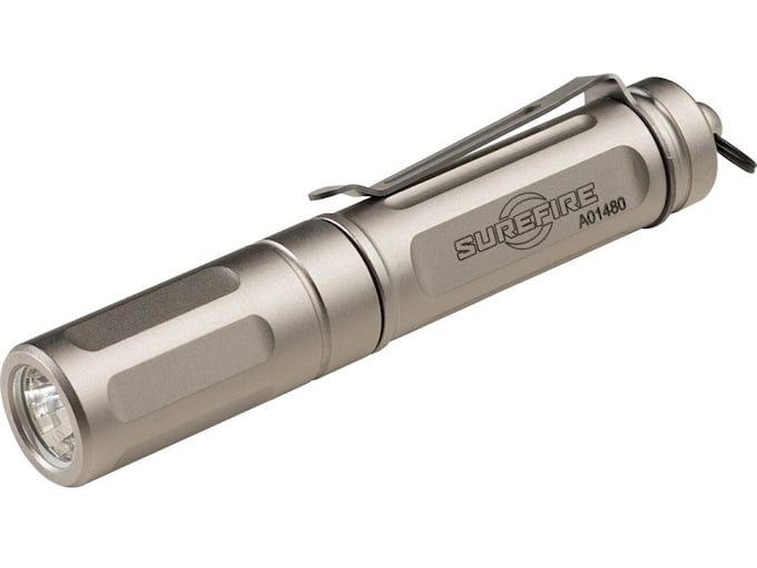 Surefire Titan Plus Keychain Light LED 1 AAA Battery Brass Nickel