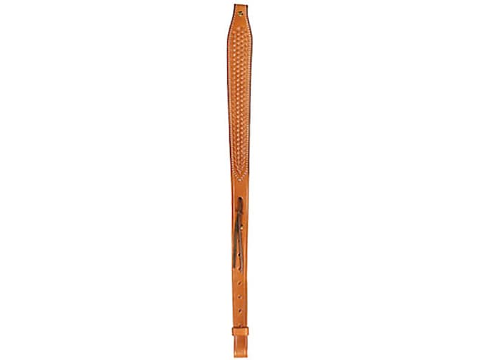 Triple K 60 Basketweave Rifle Sling Top Grain Leather Tan