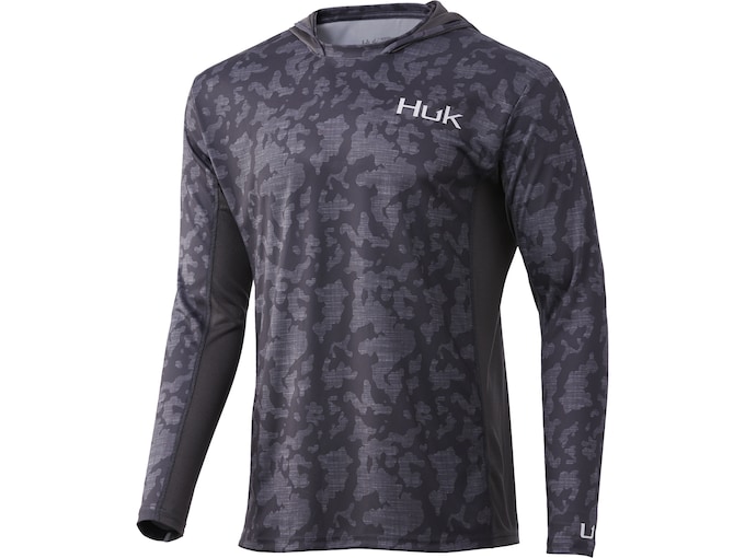 Huk Men's Icon X Running Lakes Hoodie Volcanic Ash 2XL