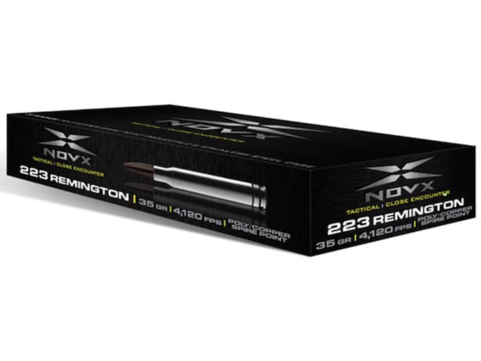 NovX Ammo 223 Remington 35 Grain Poly-Copper Spire Point Box of 20