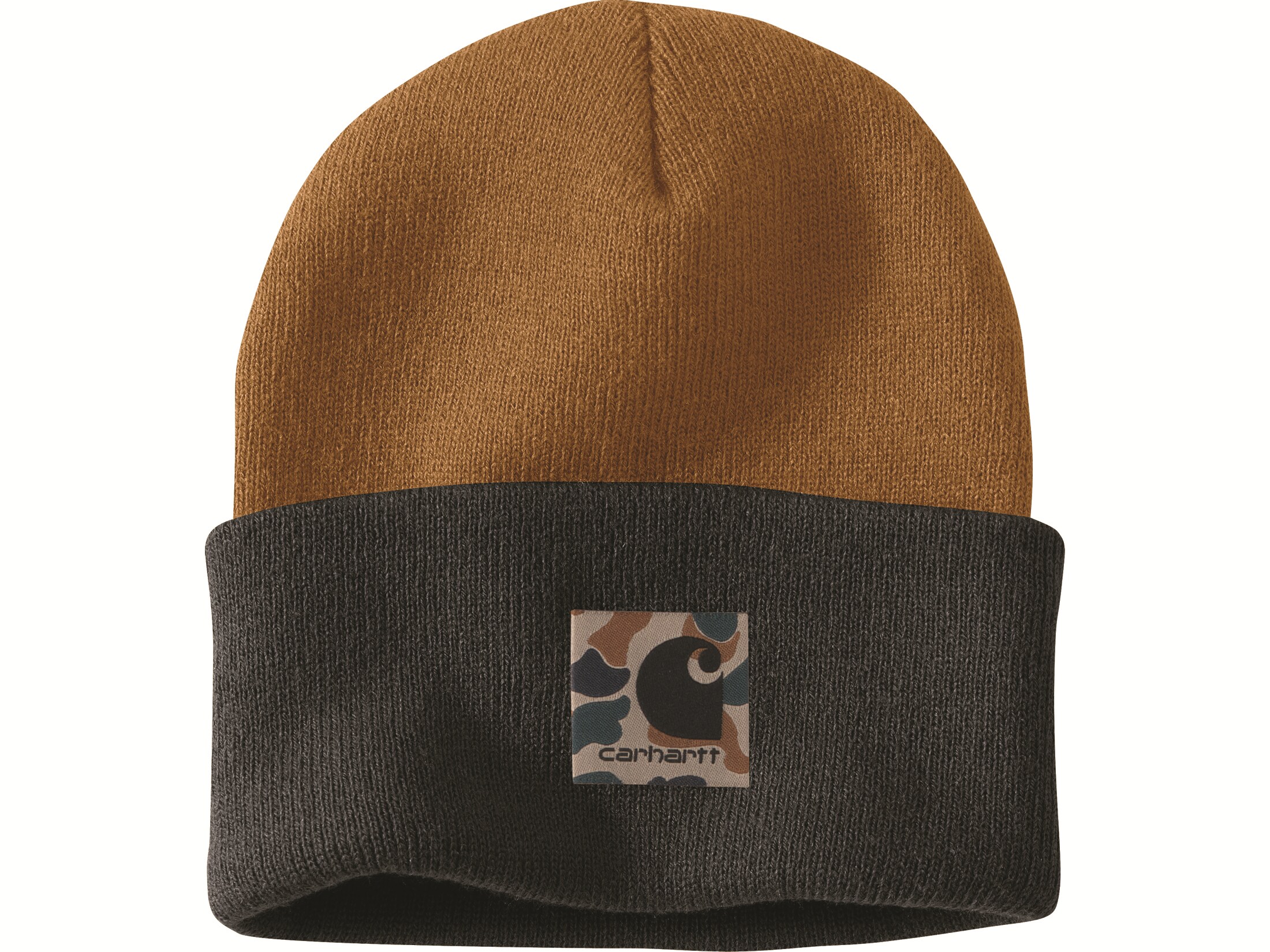 Carhartt Mens Knit Camo Batch Beanie Carhartt Brown