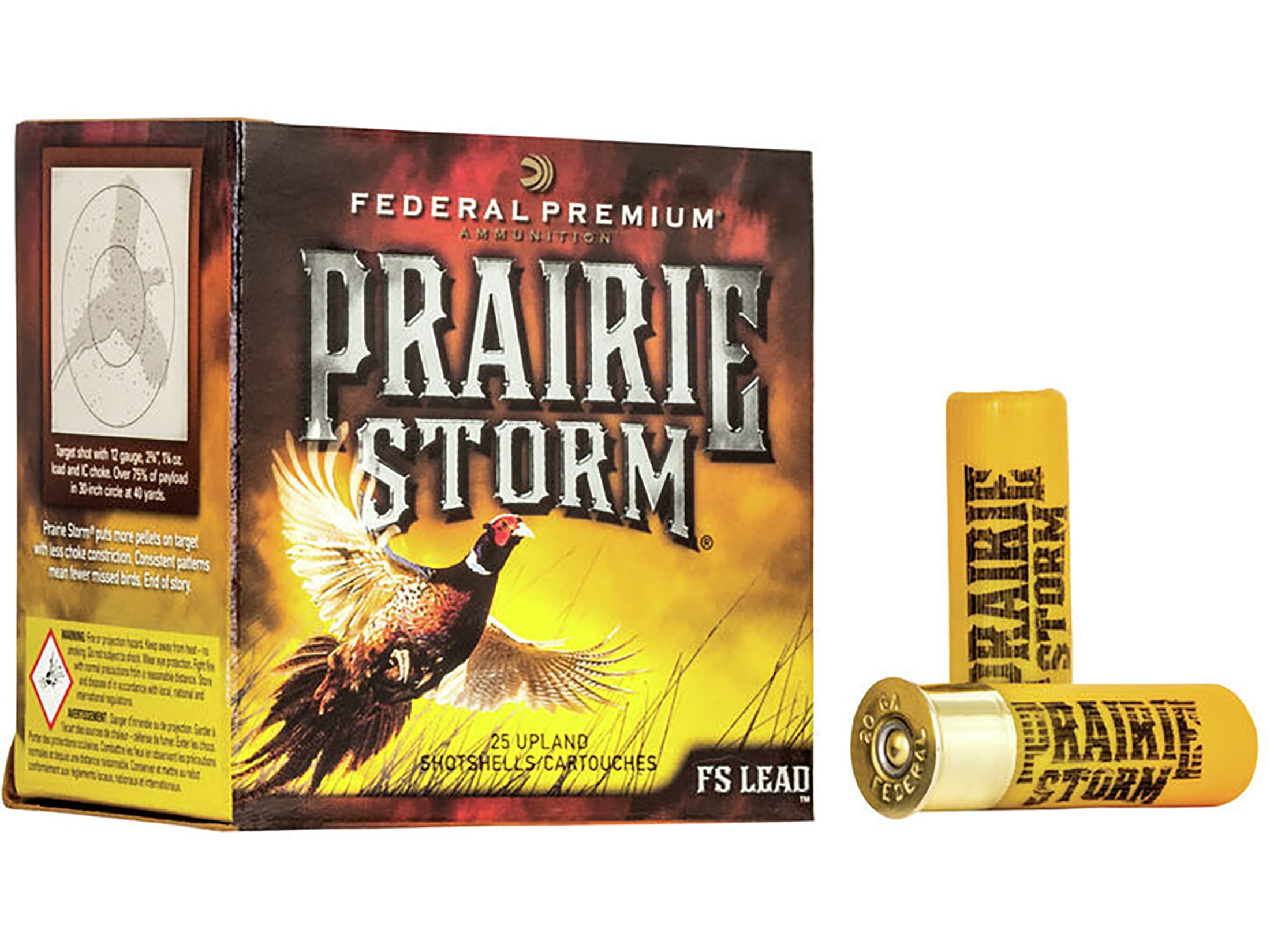 Federal Premium Prairie Storm Ammo 20 Ga 3 1-1/4oz #6 Copper Plated