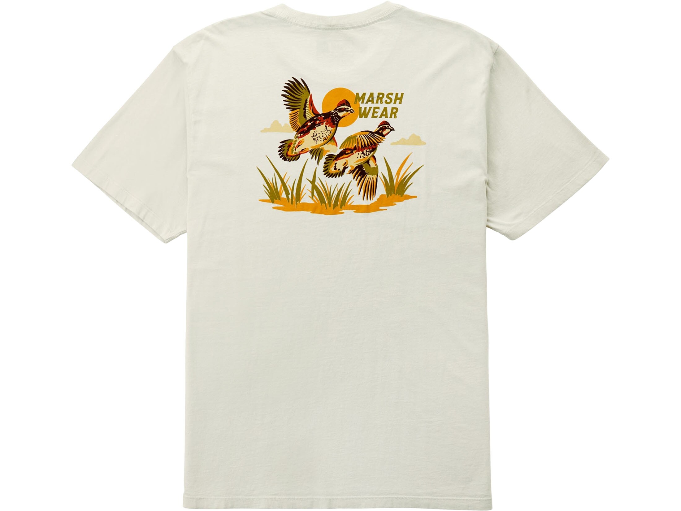 Marsh Wear Men's Heritage Quail Short Sleeve T Shirt Rock Medium