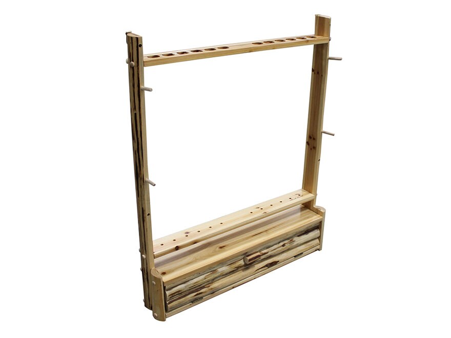 Rush Creek Creations Rustic Series 2 Bow, 12 Arrow Rack Storage Solid