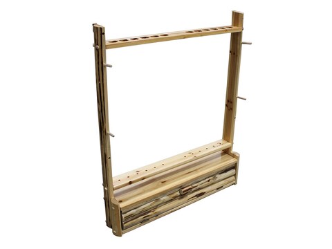 Rush Creek Creations Rustic Series 2 Bow 12 Arrow Rack Storage Solid