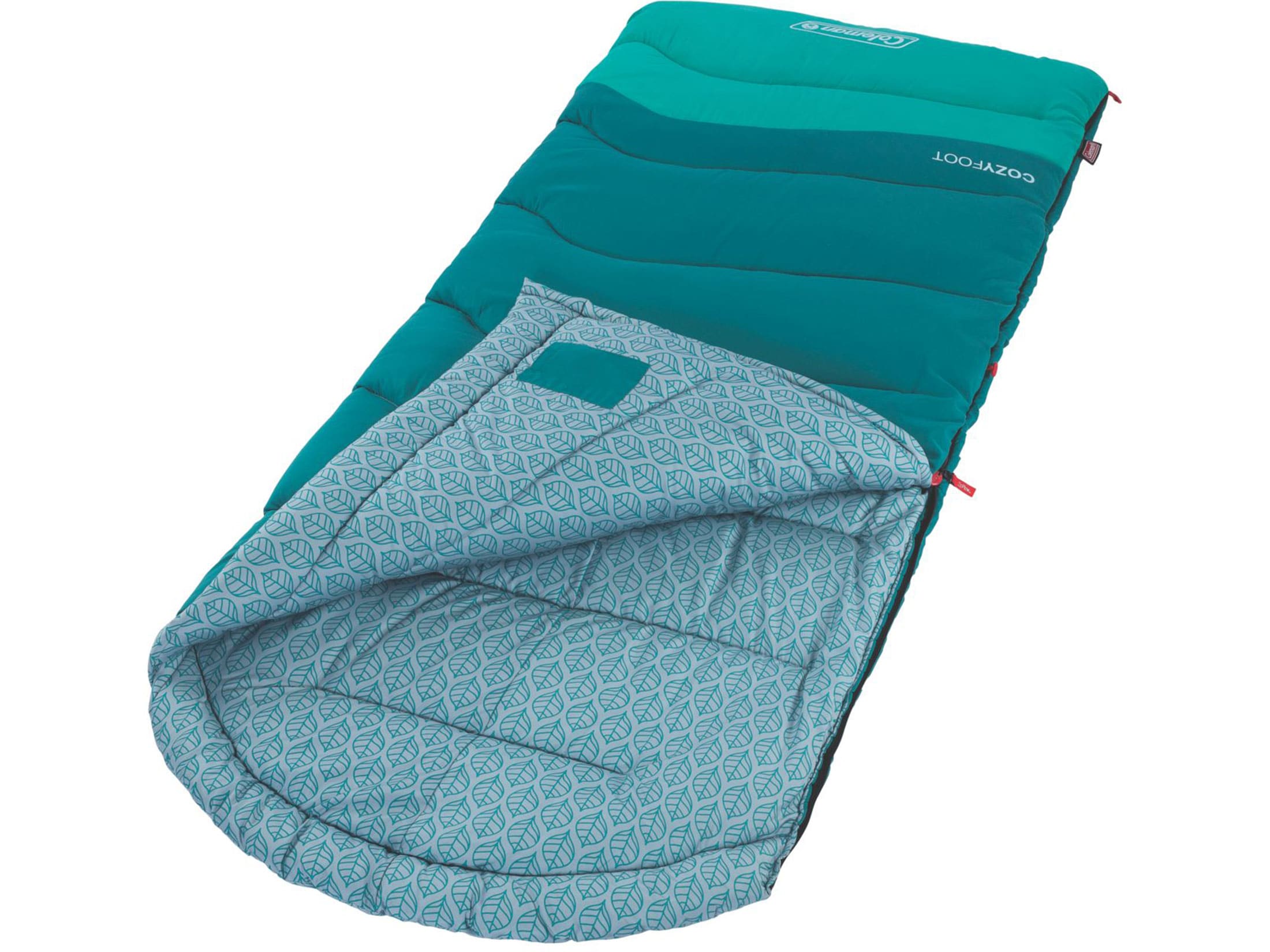 Coleman Cozyfoot 30 Degree Women's Sleeping Bag Polyester Green