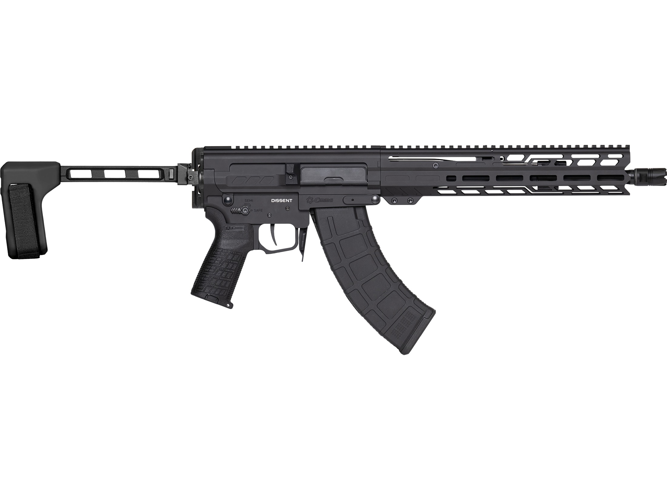 CMMG Dissent Mk47 7.62x39mm Pistol 12.5 Threaded Barrel 30+1 Round
